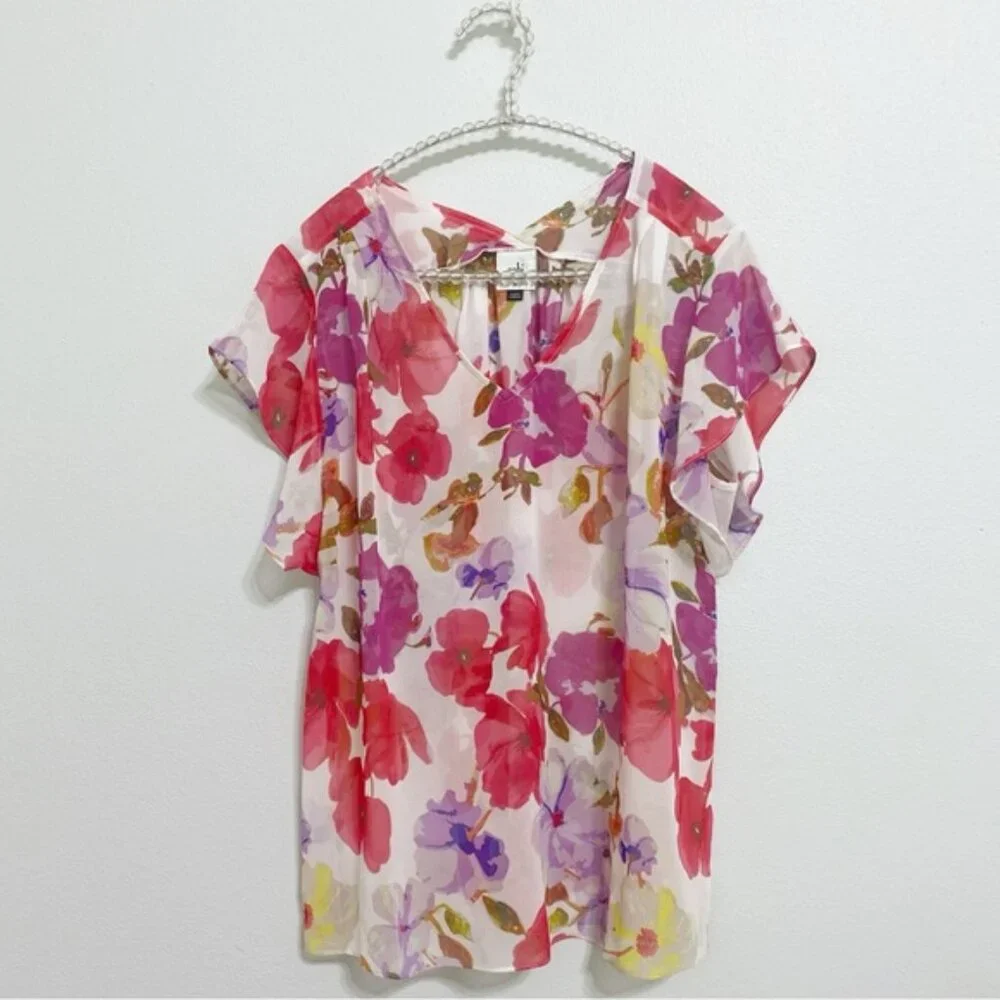 CAbi | Tops | Cabi 4347 Passion Top Fall 222 Medium Euc | Poshmark
